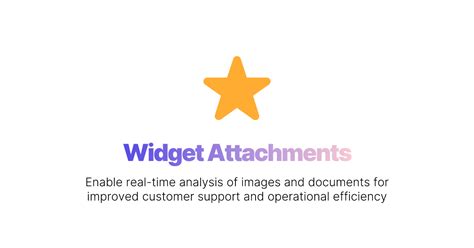 Widget Attachments