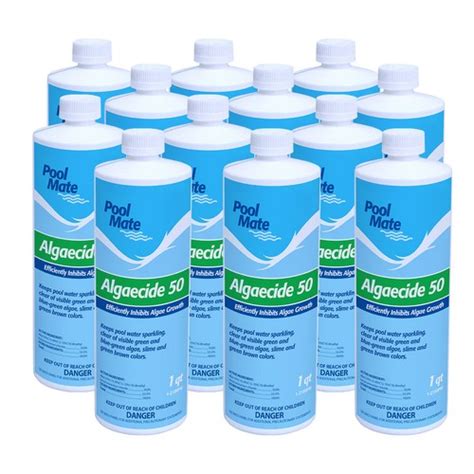 Algaecide 50 Pool Spa And Hot Tub Non Foaming Algae Control 12 Quarts