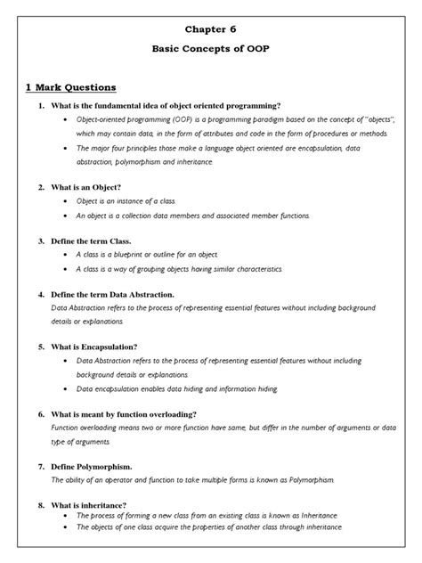 Karnataka 2nd Puc Computer Science Question Bank Pdf Object