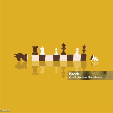 체스판에 체스 조각배너 체스 대회 또는 섹션을 대표하는 포스터 체스를 재생하는 텍스트 초대를위한 장소와 포스터 플랫 벡터 손으로