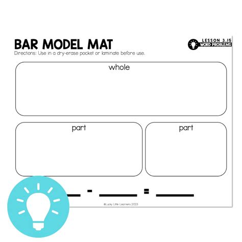 Lucky To Learn Math 1st Grade Lesson 315 Subtraction Word Problems Mini Lesson Bar