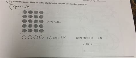 solved label the array then fill in the blanks below to