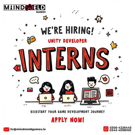 Unity Gamedevelopment Internship Hiring Mindmeldgames Pakistan