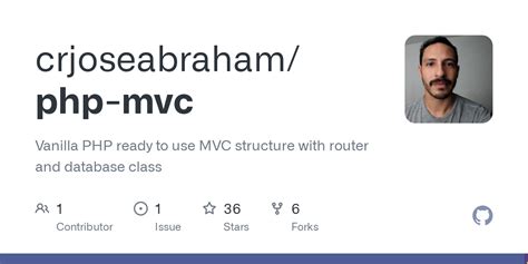 Github Crjoseabrahamphp Mvc Vanilla Php Ready To Use Mvc Structure With Router And Database