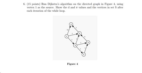 Solved 6 15 Points Run Dijkstras Algorithm On T