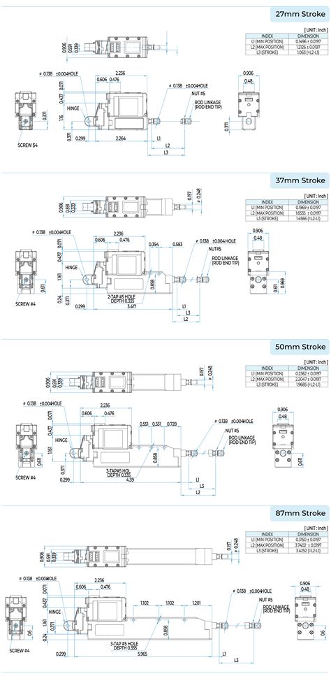 [ 17lf Servo Series ] 87mm 3 42in Stroke Mighty Zap