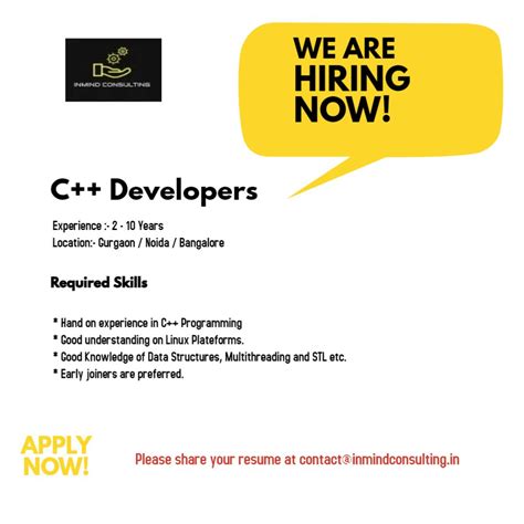 C Embeddeddeveloper Embeddedengineer Embeddedc Linux Stl Inmind It Services Private Ltd