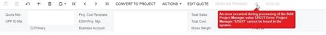error while convert to project community