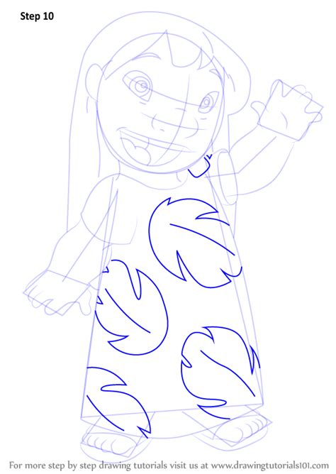 How To Draw Lilo Pelekai From Lilo And Stitch Lilo Stitch Step By Step DrawingTutorials101 Com