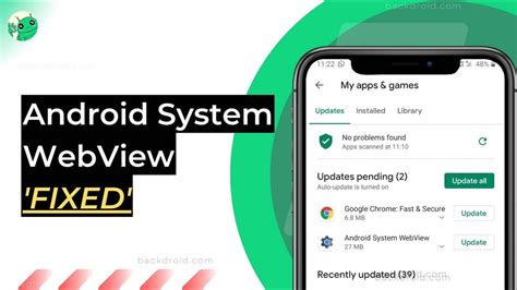 Fix Android System Webview Not Updating Or Downloading Solved 1 Minute Youtube