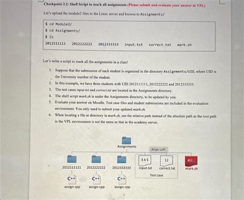 Solved Checkpoint 22 Shell Script To Mark All Assignments