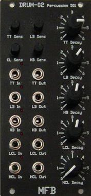 MFB DRUM 02 Eurorack Module On ModularGrid