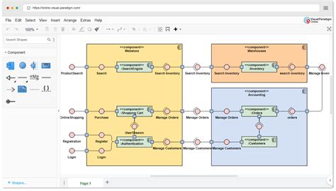 Online Component Diagram Tool