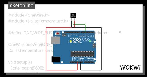 DS18B20 Wokwi ESP32 STM32 Arduino Simulator
