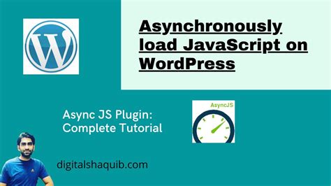 Async Javascript Wordpress Plugin Tutorial Load Javascript Asynchronously Settings