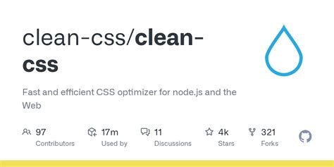 Github Clean Cssclean Css Fast And Efficient Css Optimizer For Nodejs And The Web