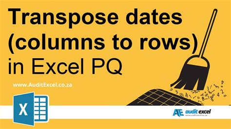 Switch Dates From Columns To Rows With Excels Getandtransform Youtube