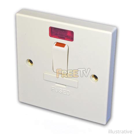 13 Switched Fuse Spur Unit With Neon Indicator Light