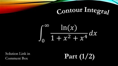 Contour Integral Complex Analysis Required R 3blue1brown