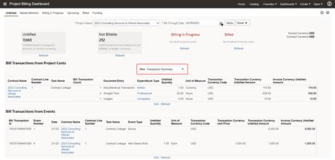 Billing Dashboard Otbi Analysis — Cloud Customer Connect