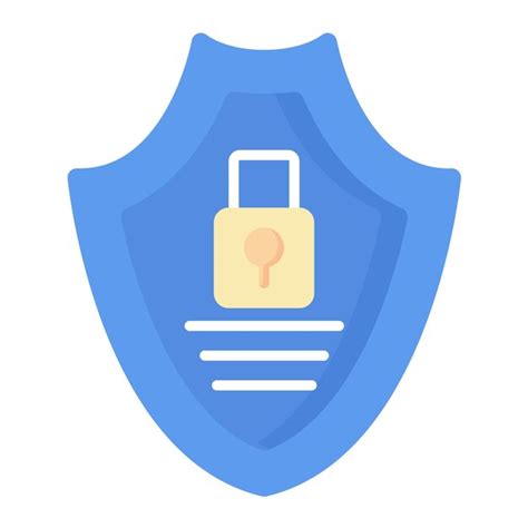Premium Vector Security Shield Flat Illustration