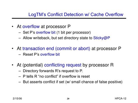 Ppt Logtm Log Based Transactional Memory Powerpoint Presentation