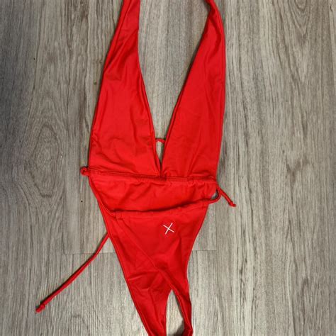 Boutinela Red One Piece Never Worn Size Small Depop