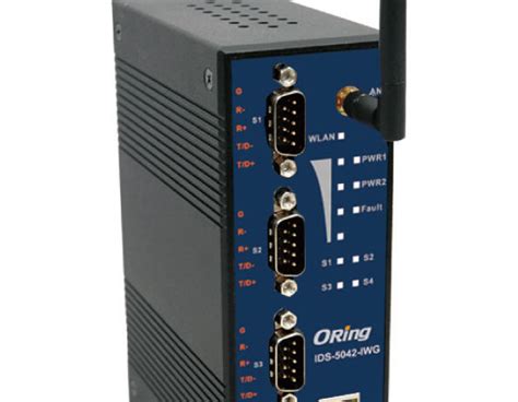 Oring Ids 5042 Wg Industrial 4 Port Secure Serial To 802 11 B G Wlan And 2 Port 10 100tx Device