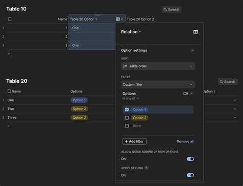 Automatically Add Filtered Value When Quick Adding To Relation Table That Has Filters