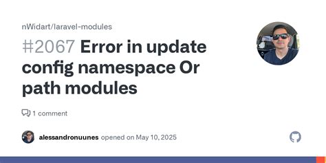 Error In Update Config Namespace Or Path Modules · Issue 2067