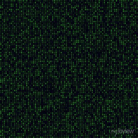 abstract technology background green filled binary background wall