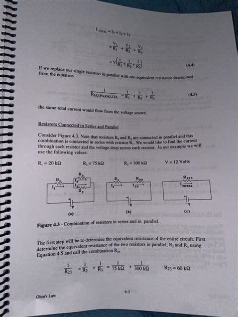EXPERIMENT OHM S LAW AND RESISTORS PURPOSE To Chegg Com