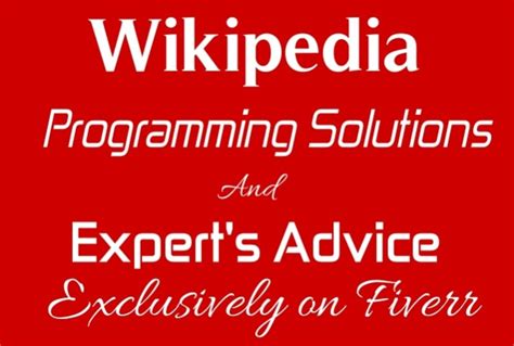 Edit And Code Your Wikipedia Pages By Shfqdeveloper Fiverr