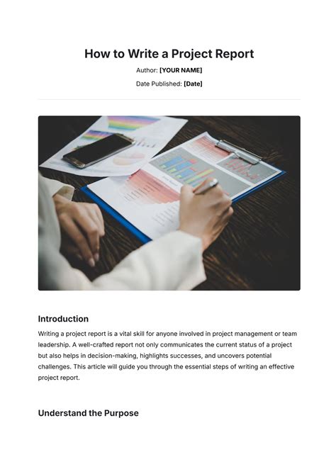 Free Project Inception Report Template To Edit Online