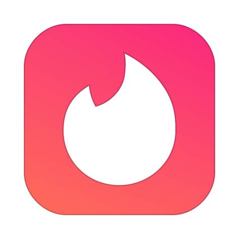 Tinder App Symbol Dating App Logo Premium Vektor