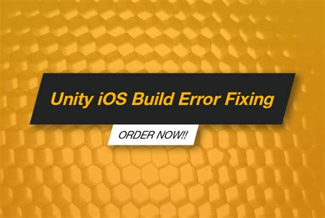 Fix Unity Android And Xcode Builds Errors By Gamesforlife Fiverr