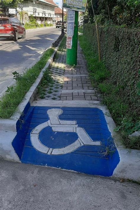 electric post blocking the pathway of pwd lane r mildlyinfuriating