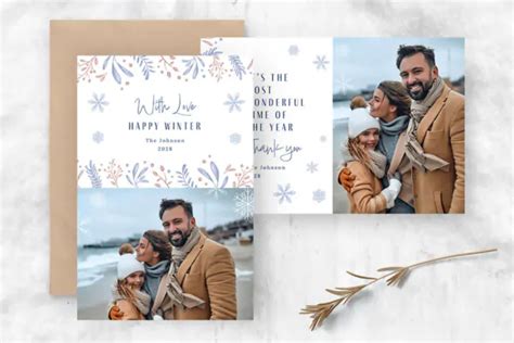 قالب کارت عکس با طرح زمستان 🔥کد فایل 154329