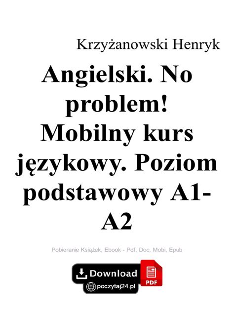 krzyżanowski henryk angielski no problem mobilny kurs językowy