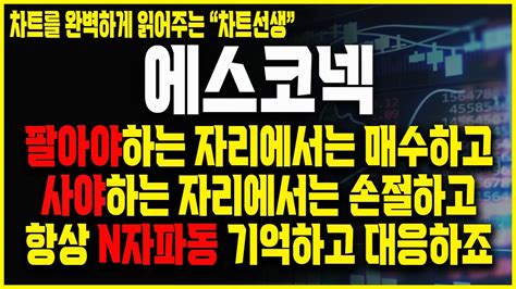 에스코넥 주가전망 왜 빠질때는 안사고 오를 때 사서 고생을 하시죠 Youtube