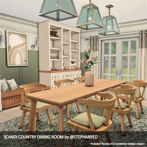 Scandi Country Dining Room The Sims 4 Rooms Lots Curseforge