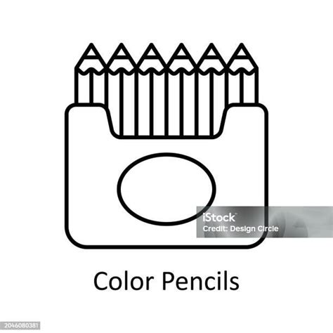 색연필 벡터 윤곽선 아이콘 디자인 그림입니다 흰색 배경에 그래픽 디자인 기호 Eps 10 파일 0명에 대한 스톡 벡터 아트 및 기타 이미지 Istock