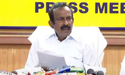 Action To Close 500 Liquor Shops In Tamil Nadu Minister Muthusamy