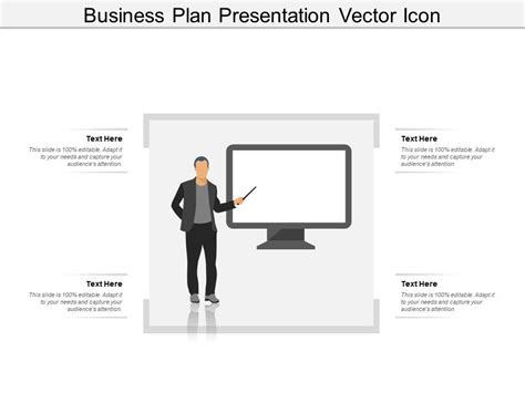 Business Plan Presentation Vector Icon Ppt Powerpoint Presentation