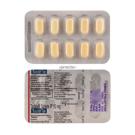 Tazzle 10 Mg Tablet Uses Dosage Side Effects Price Composition