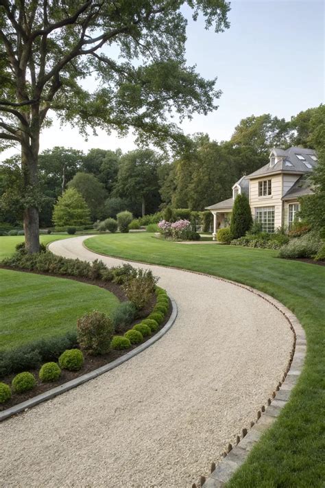 Modern Gravel Driveway Ideas For Contemporary Home Curb Appeal