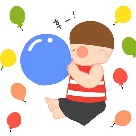 풍선을 불어요 차이의 놀이