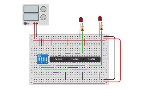 Circuit Design Full Adder Using Nand Gates Tinkercad