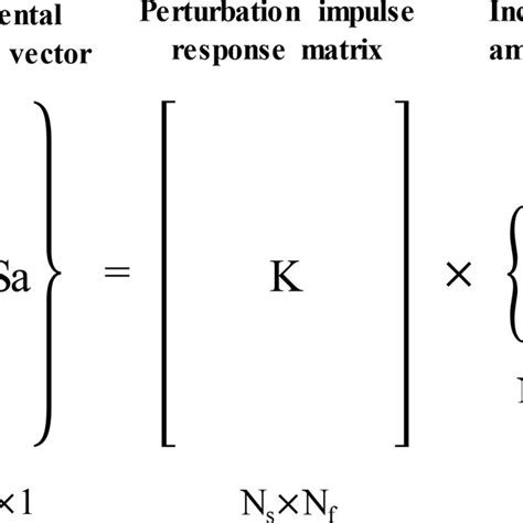 Perturbation Impulse Response Matrix Download Scientific Diagram