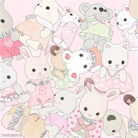 Calico Critters Families Love Is Cute Poster Cute Wallpapers Bunny